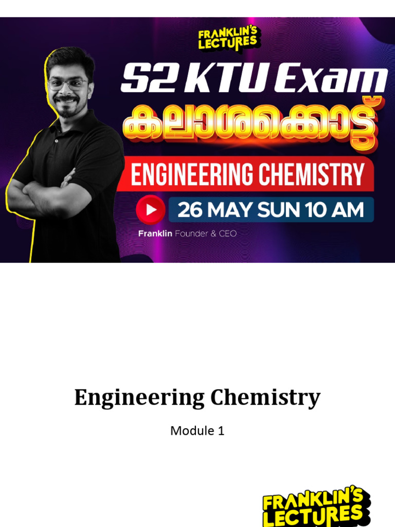 S2 KTU Engineering Chemistry Module 1,2,3 Franklin's Lectures | PDF ...