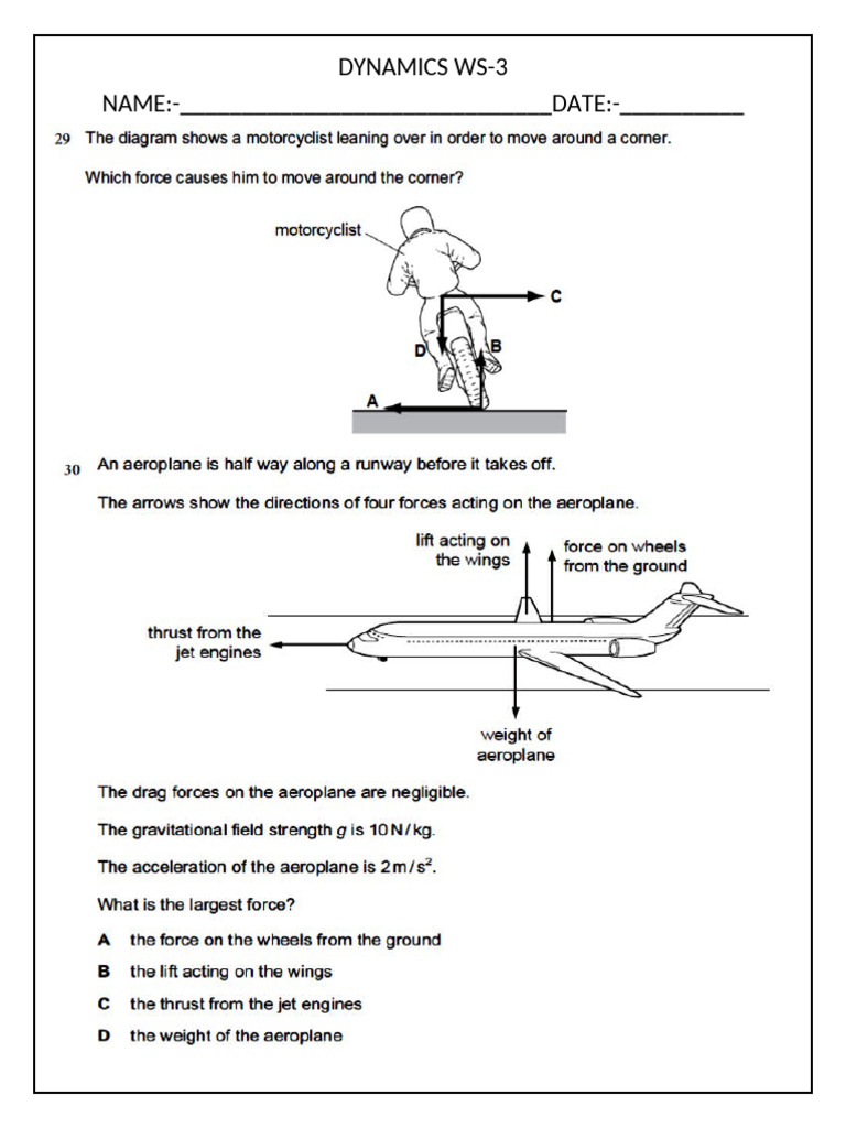 Dynamics WS-3 | PDF