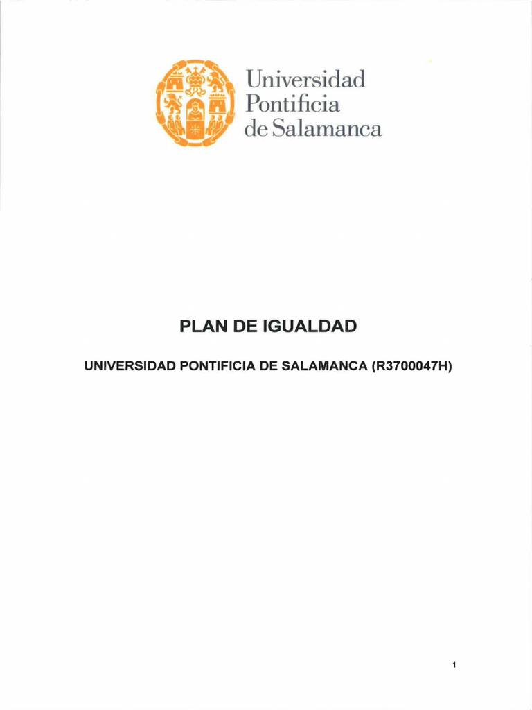 Plan de Igualdad Upsa Firmado 2022 0316338c50 | PDF | Igualdad de ...