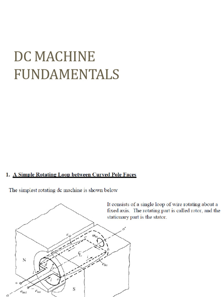 DC Machine Fundamentals | PDF