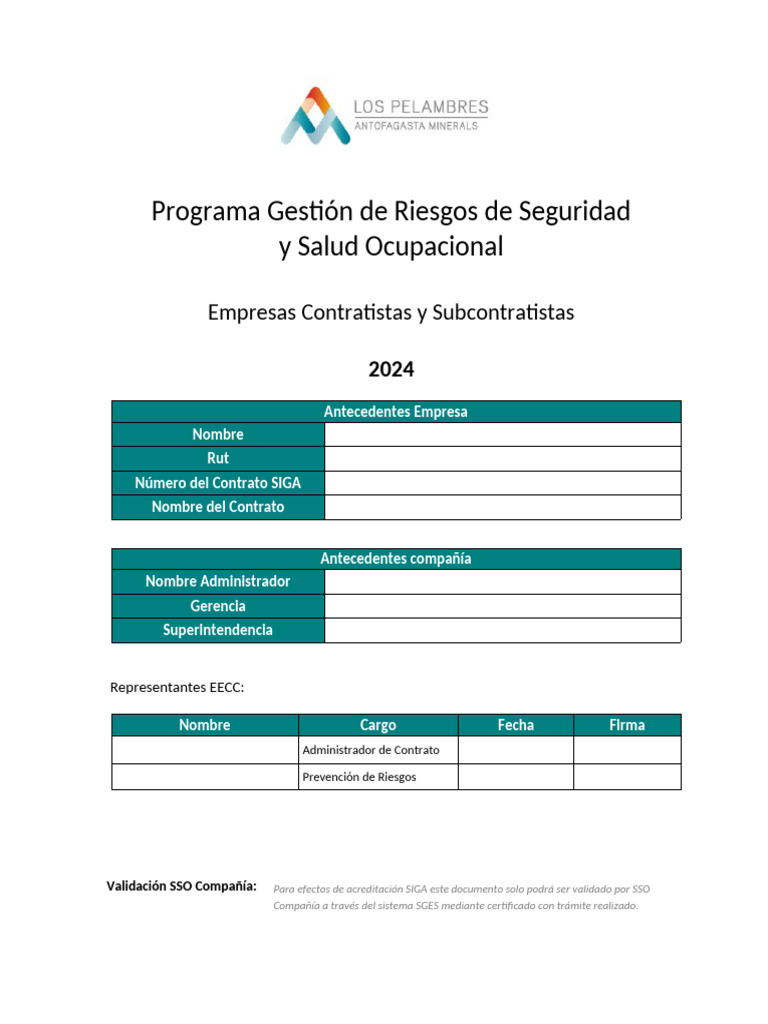 ST-SSO-01-Programa-SSO-EECC-2024 | PDF