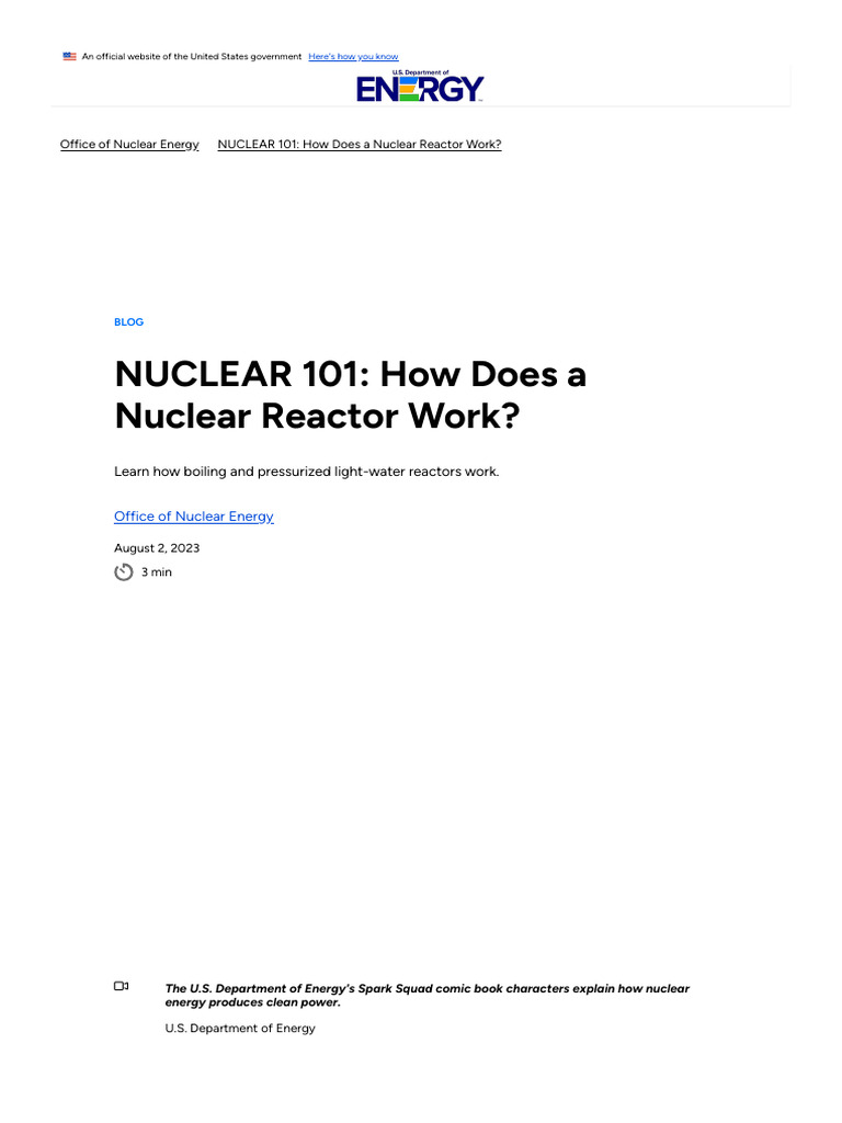NUCLEAR 101_ How Does a Nuclear Reactor Work_ _ Department of Energy ...