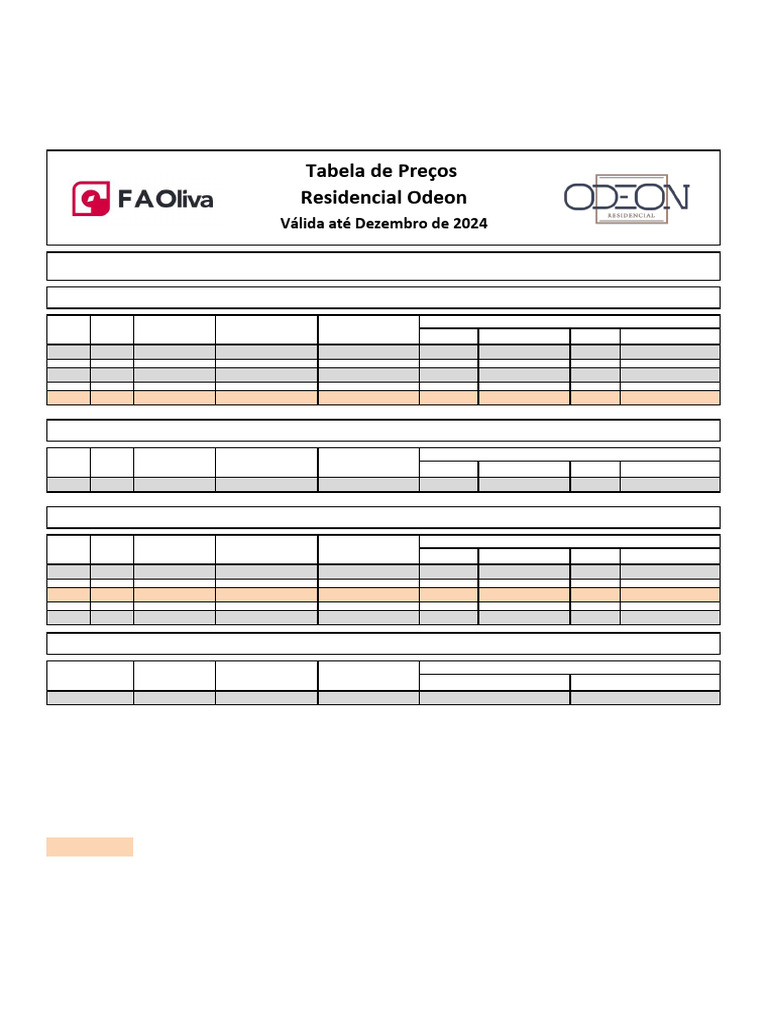 Odeon Tabela 2 | PDF