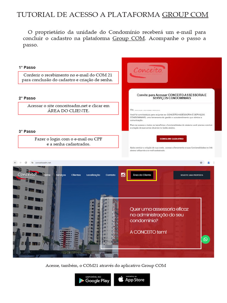 Tutorial Group Com - Conceito Condomínios | PDF