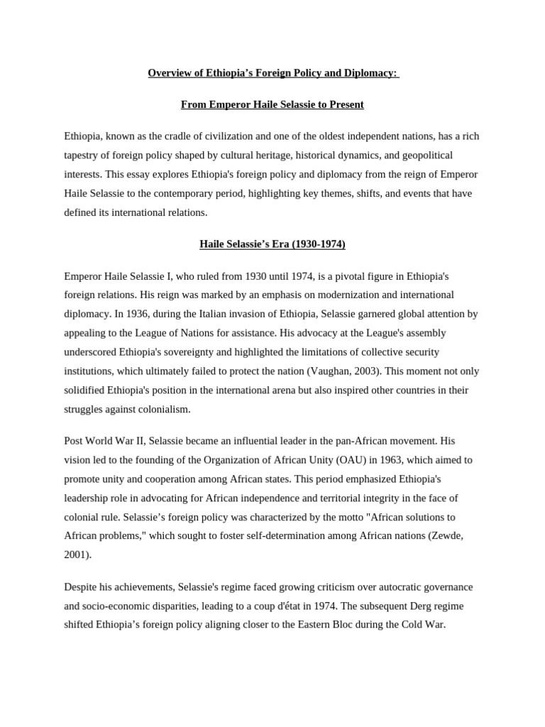 Global trend assignment | PDF | Ethiopia | Political Science
