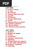 Divergent Naming Tasks | PDF