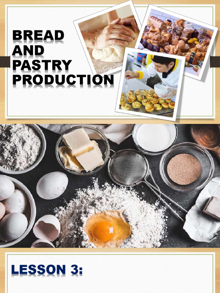 Bread and Pastry M1 Lesson 3 | PDF | Baking | Breads