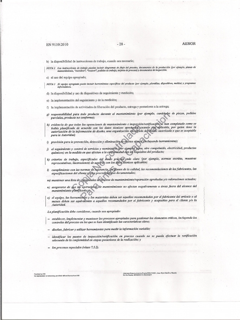 En 9110:2010 | PDF