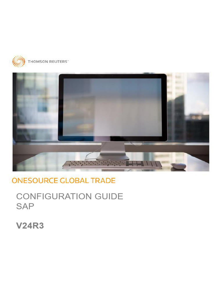 TR Onesource Sap Configuration Guide V24R3 | PDF | Computing