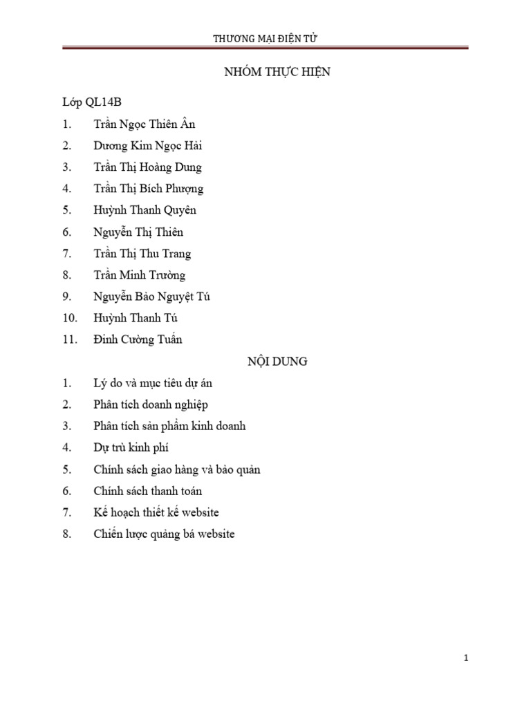 [123doc] Bai Tieu Luan Thuong Mai Dien Tu Hang My Pham | PDF