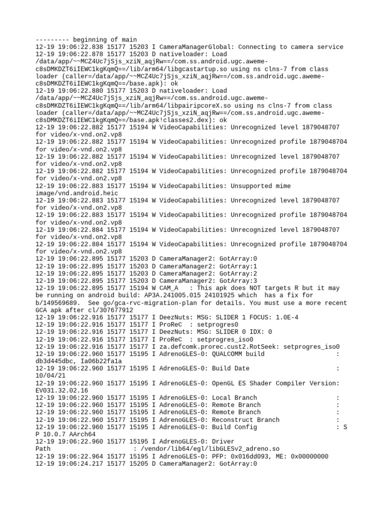 logcat1734653182790 | PDF | Computing | Software