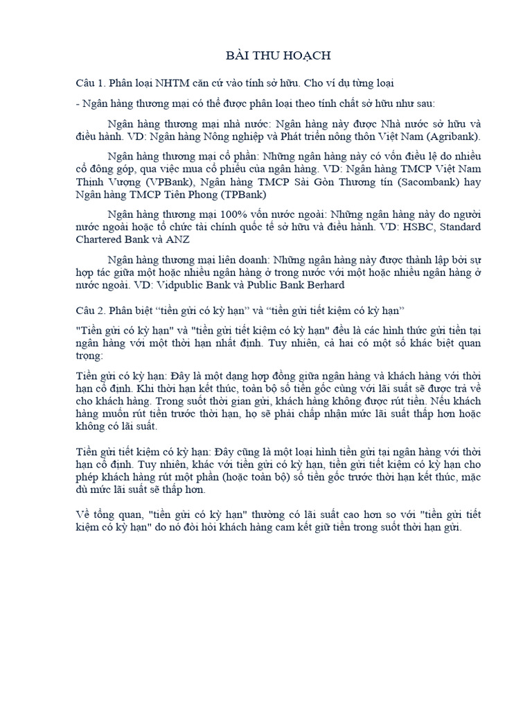 Bài Thu Ho CH HHVT | PDF