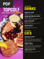 Topgolf Menu and Pricing Details | PDF | Hamburgers | Anheuser Busch Brands