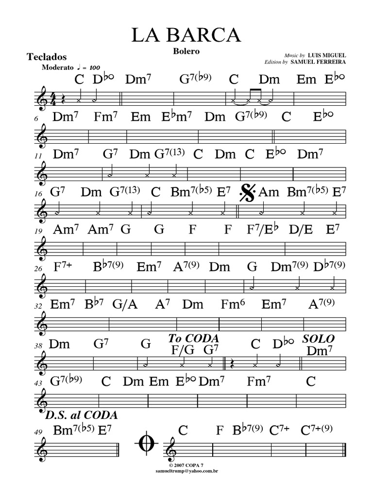 Luis Miguel Bolero Sheet Music | PDF