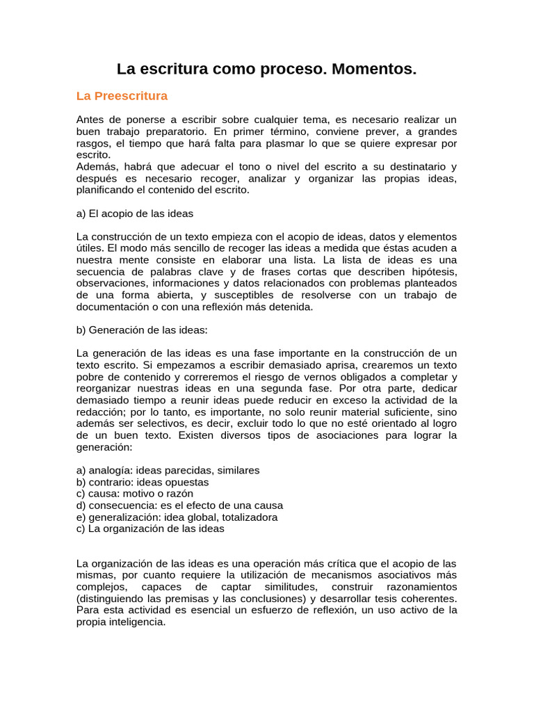 Proceso de Escritura: Guía Completa | PDF | Sócrates