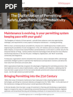 IntelliPERMIT Comprehensive Permit To Work Solution Brochure | PDF | Safety | Risk