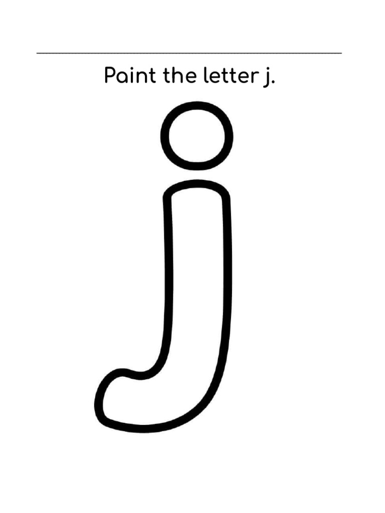 Paint The Letter J | PDF