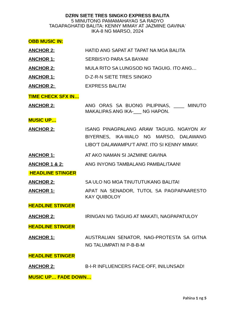 RB Fil Final Script Copy 2 | PDF