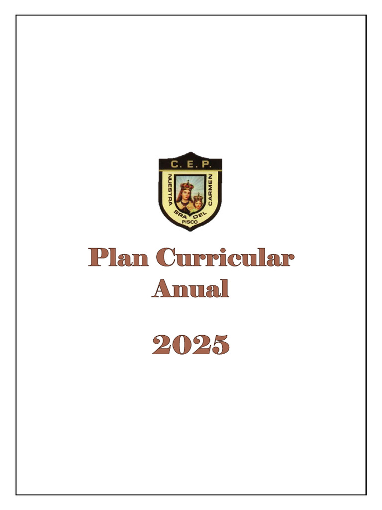 Plan Curricular Anual 2025 | PDF | Evaluación
