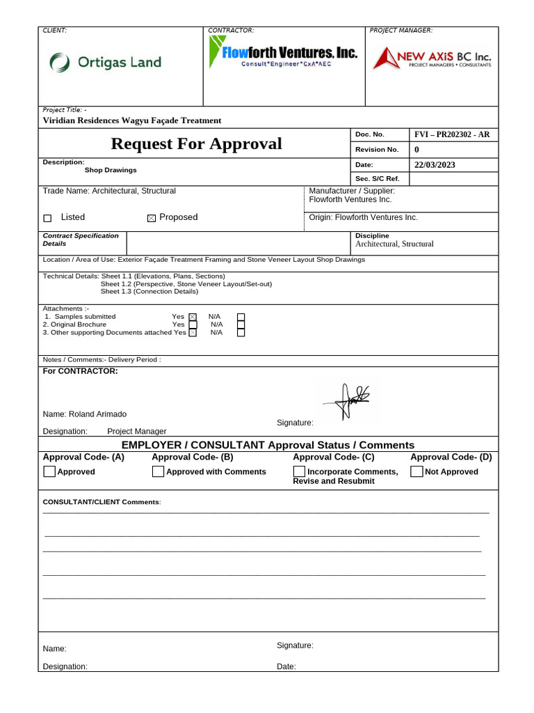 Sample Request For Approval | PDF