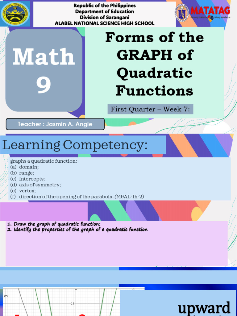 Different Forms of Graphs of Quadratic Functions | PDF | Theoretical Computer Science ...