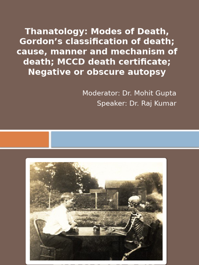 Understanding Thanatology and Death Classification | PDF | Coma | Heart