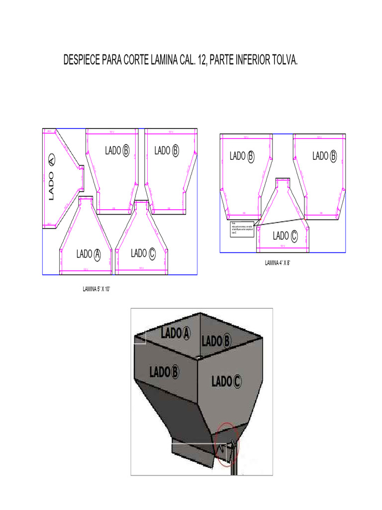 Despiece Lamina Cal. 12 | PDF