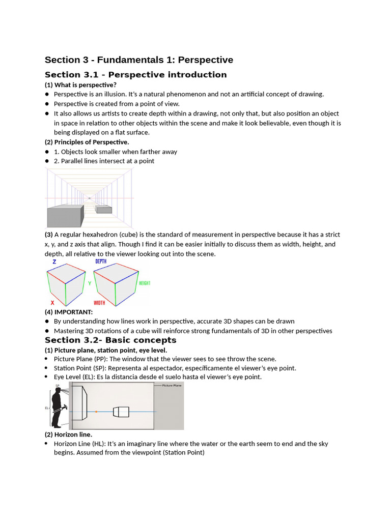 Perspective Guide Pdf Perspective Graphical Horizon