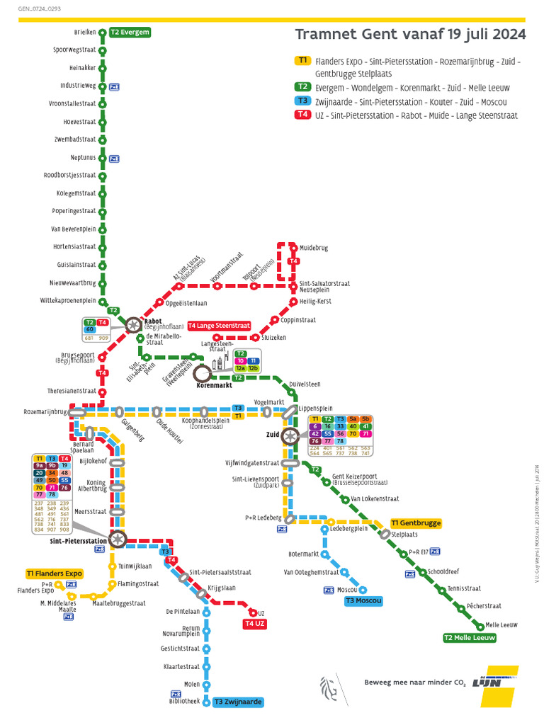 Tramlijnen Gent 190724 | PDF