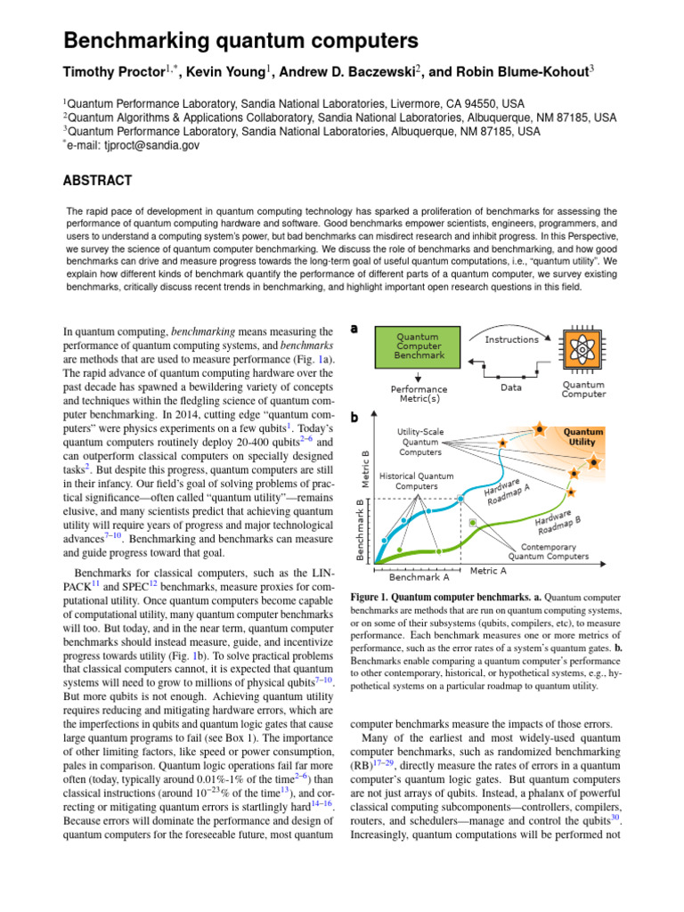 Benchmarking quantum computers | PDF | Quantum Computing | Computing