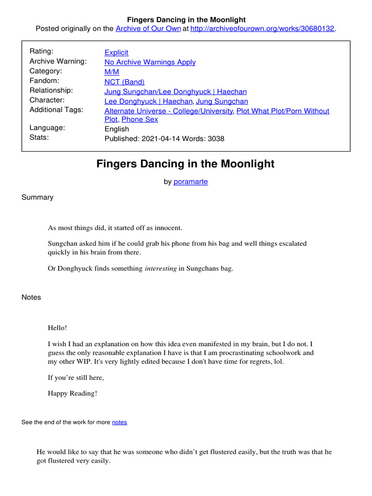 Fingers Dancing in The | PDF