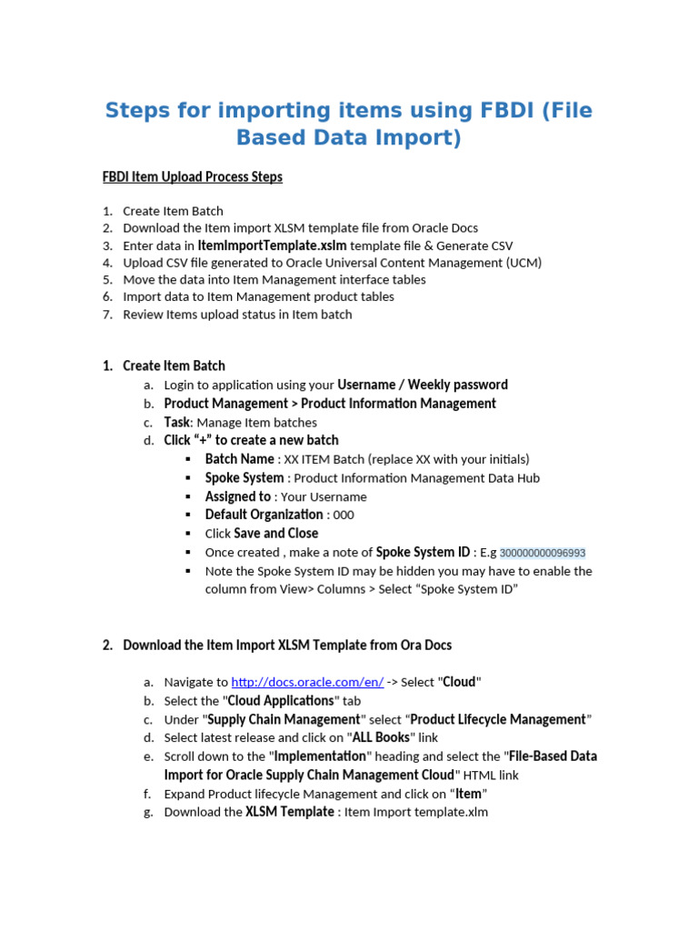 Demo - FBDI Item Import | PDF | Software Engineering | Computer Science