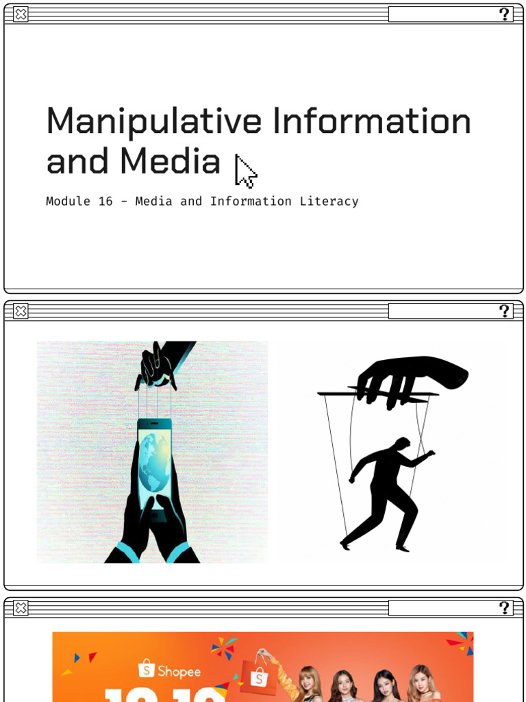 Manipulative Media in Education | PDF | Interactive Media | Role ...
