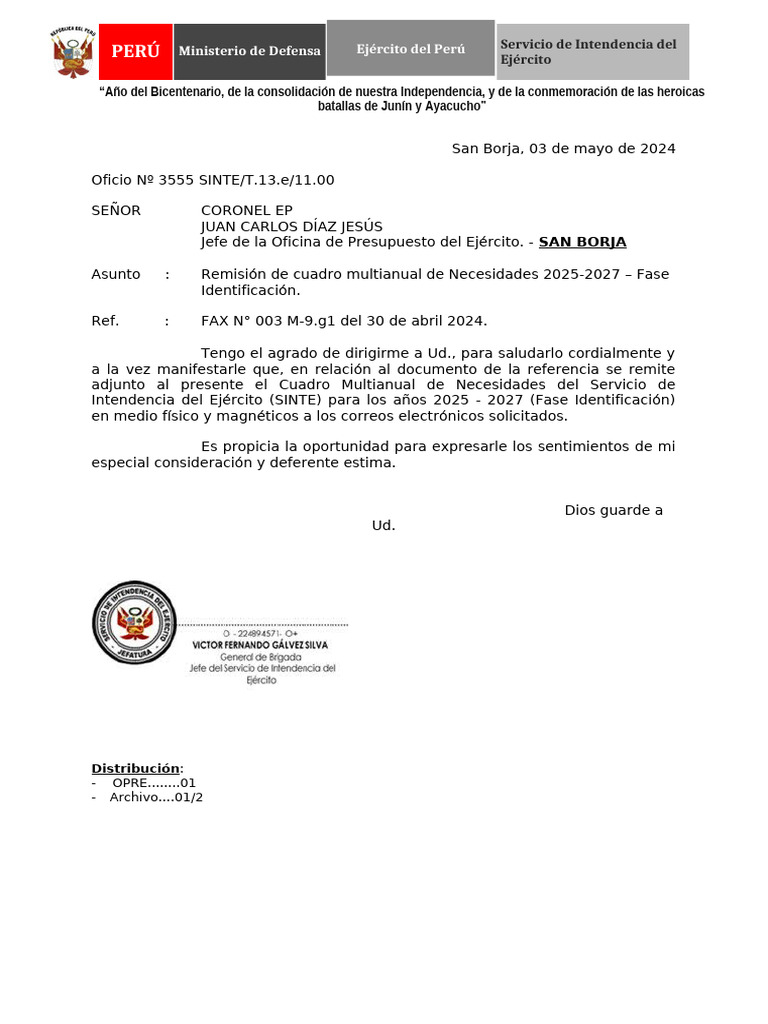 Oficio Rpta CNV SINTE | PDF