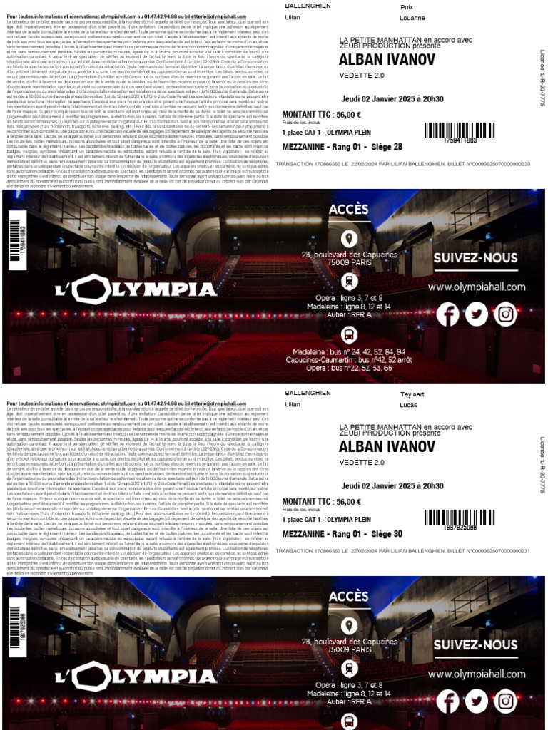 Spectacle Alban Ivanov | PDF