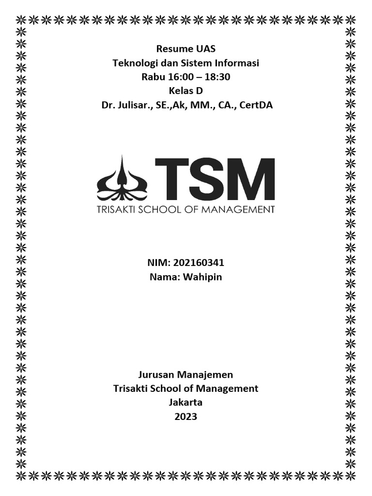 RESUME UAS TSI | PDF