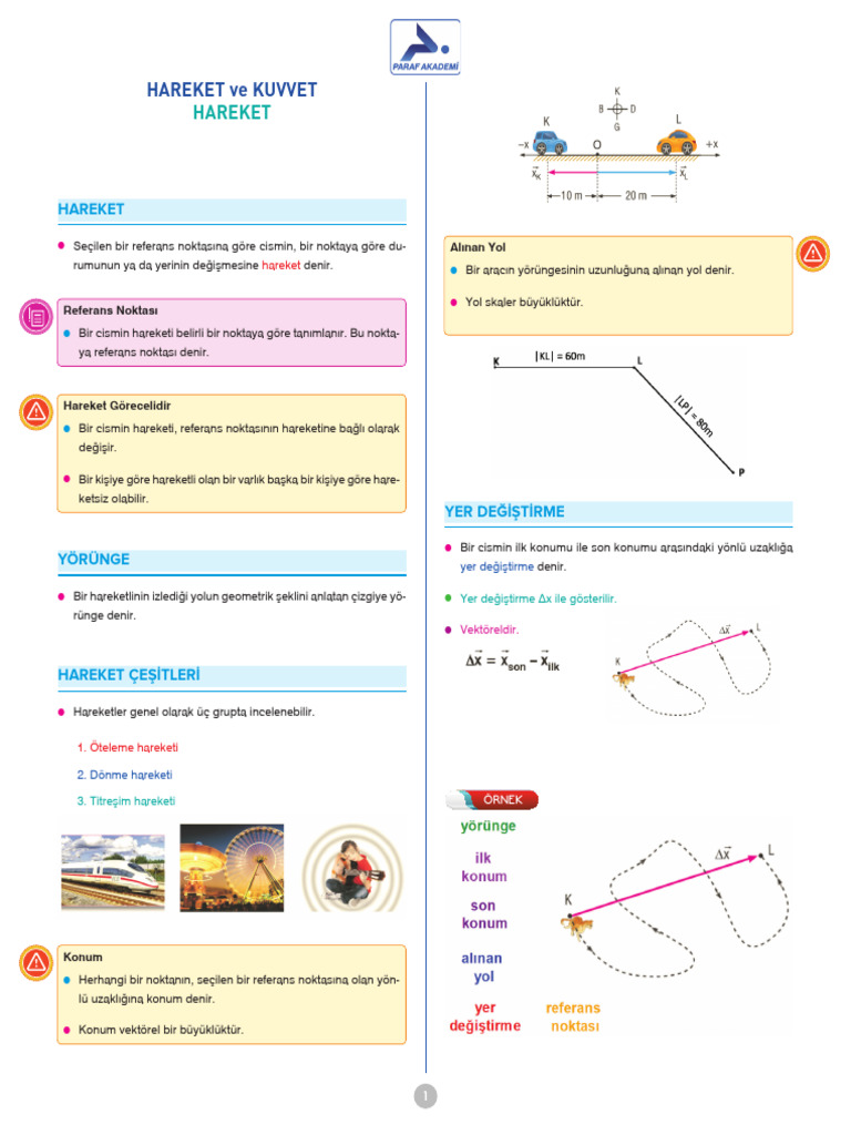 Hareket Ve Kuvvet Ders 10 | PDF