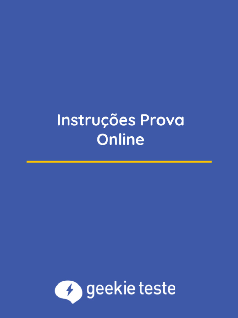 Guia Completo para Geekie Teste Online | PDF | Tempo | Janela (informática)