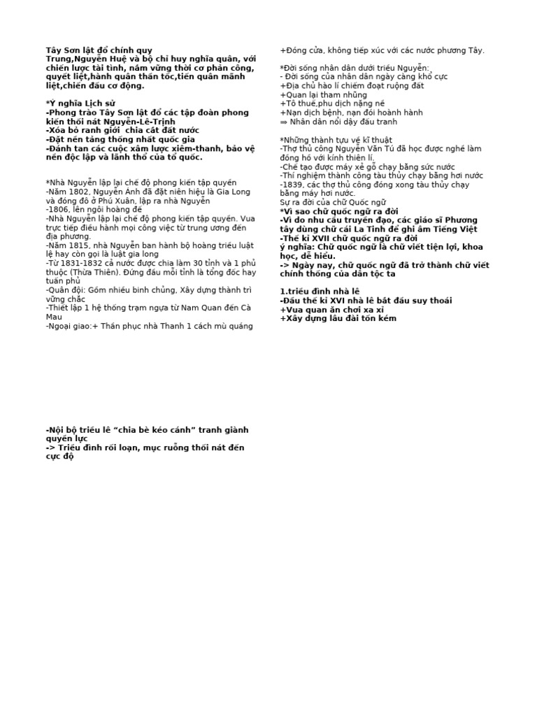 Tây Sơn lật đổ chính quy | PDF