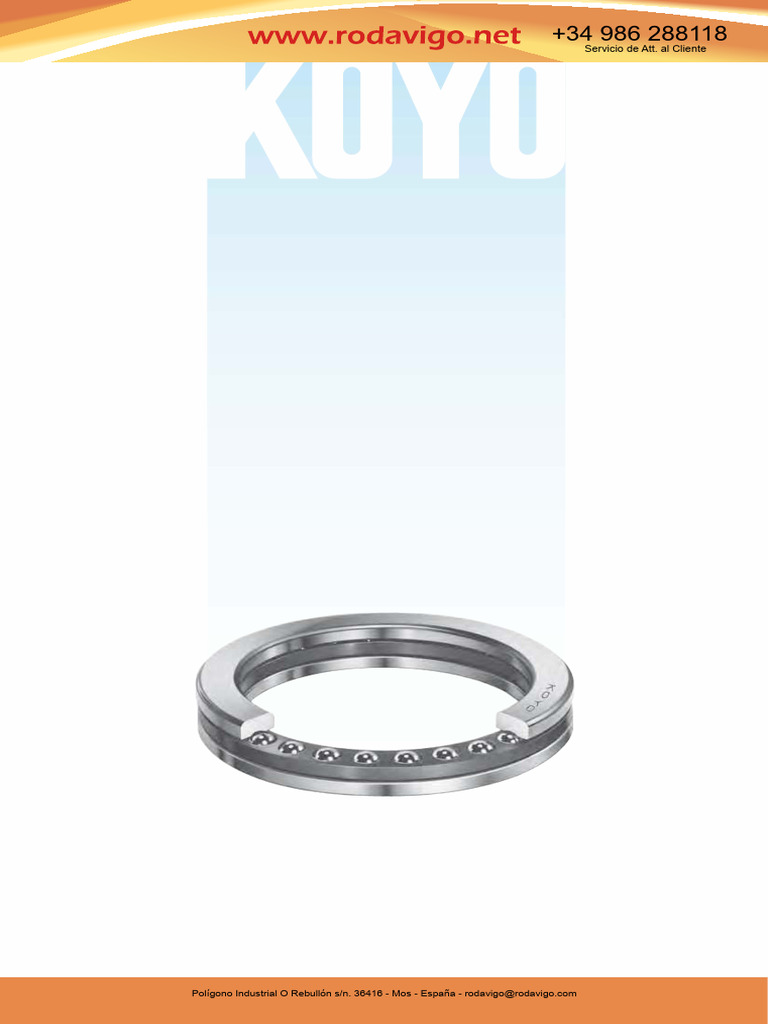 03 Rodamientos Axiales de Bolas | PDF | Bearing (Mechanical) | Materials