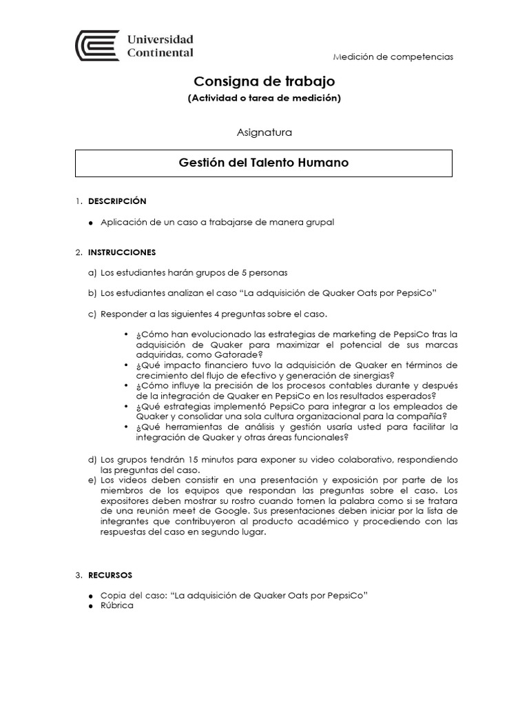 Consigna 2024-20 | PDF | Pepsi Co