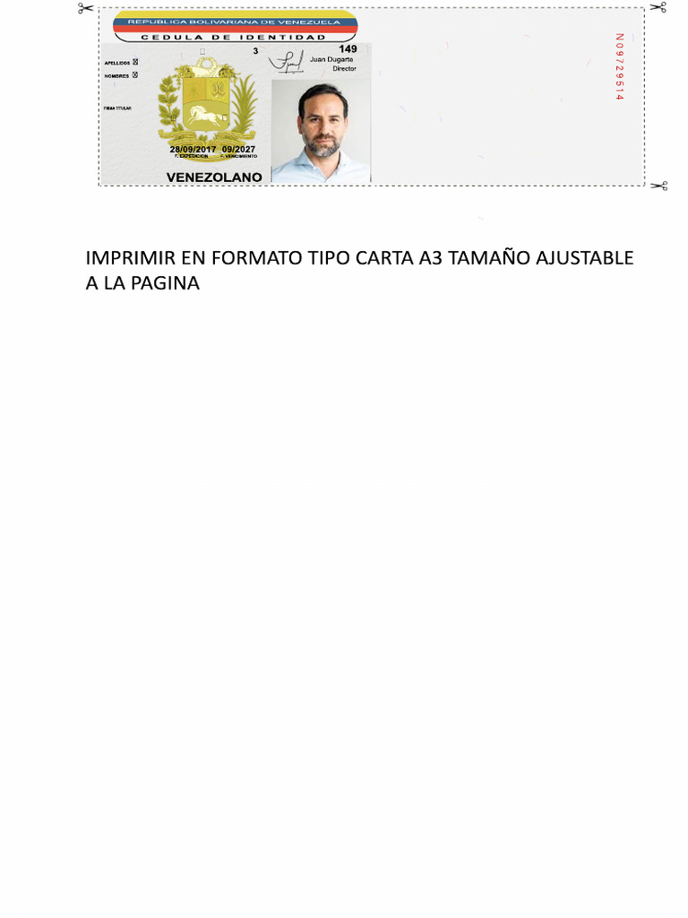 Venezolano: I Mpri MI R EN Formato TI PO Carta A3 Tamaño AJ Ustable A LA Pagi NA | PDF