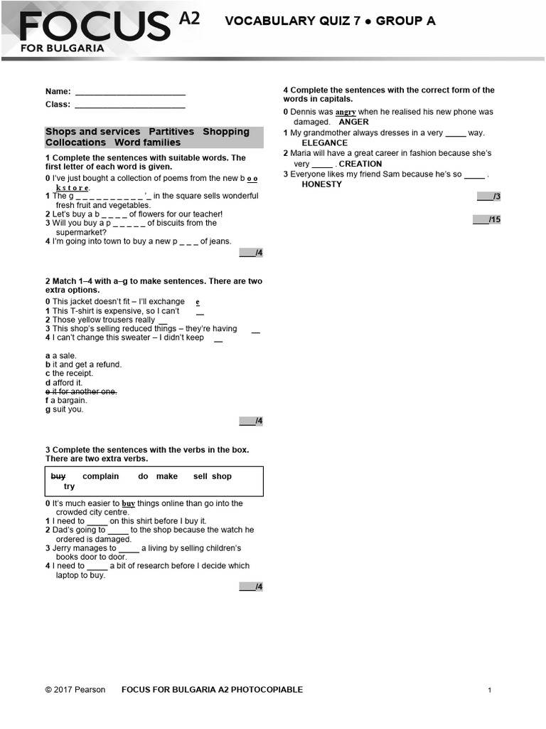 Vocabulary_Quiz_7A | PDF