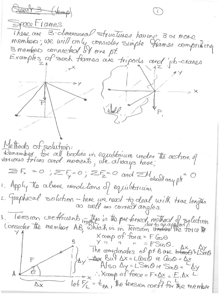 Space frames with worked examples | PDF