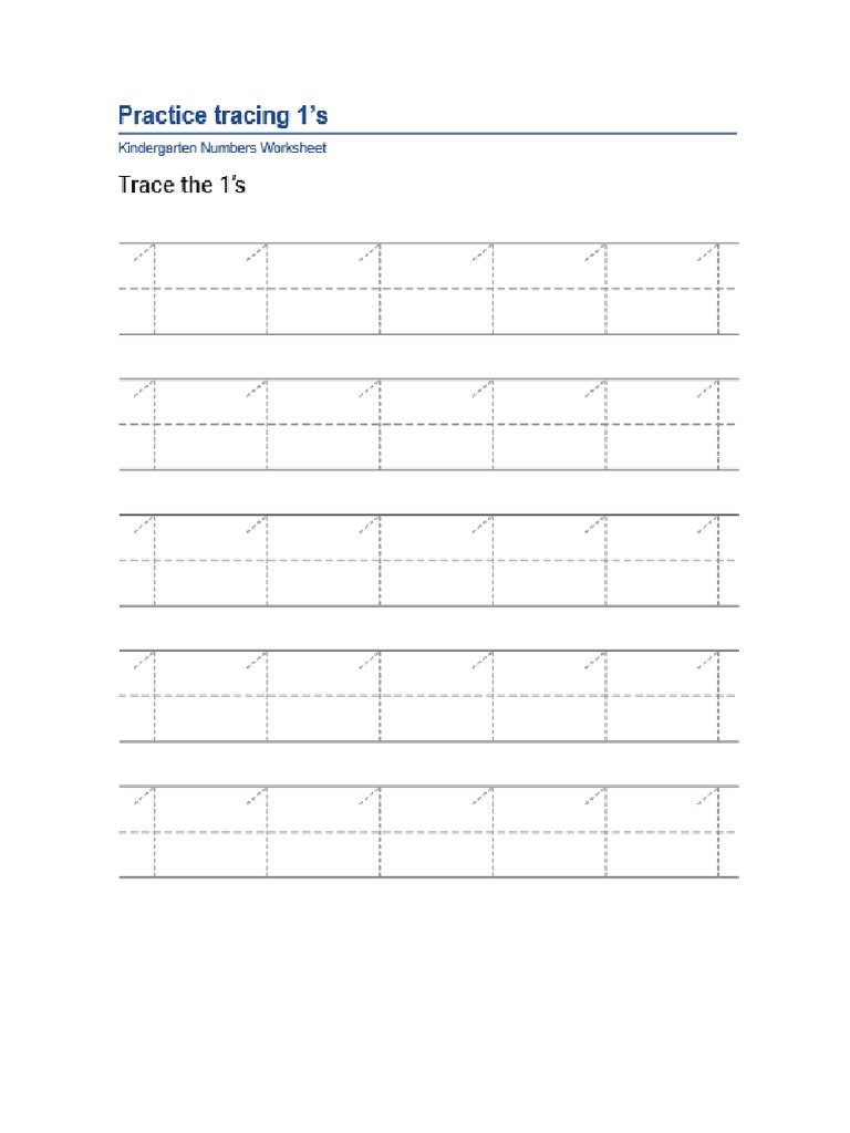 Math - Lesson 1 - Numbers 1, 2, and 3 - Worksheet 2 PDF | PDF
