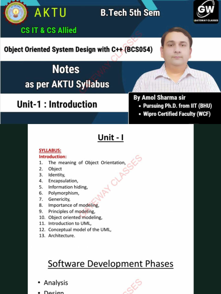 Unit 1 Oosd With C Notes Compressed Pdf