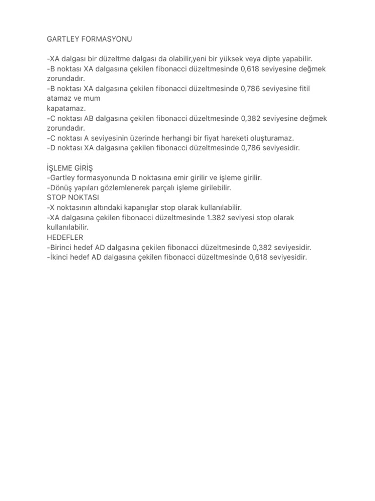 Gartley Formasyonu | PDF
