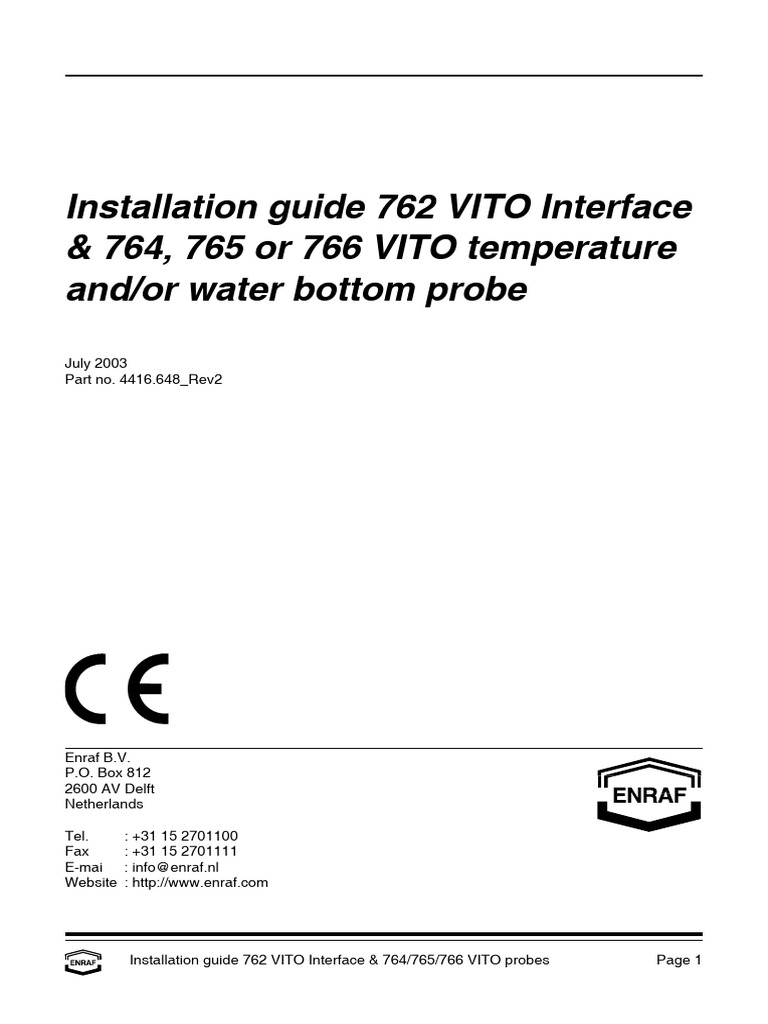 Installation Guide VITO | PDF | Electrical Connector | Pipe (Fluid ...