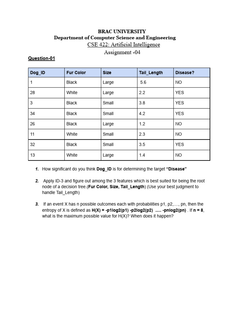CSE422 Assignment 4 | PDF