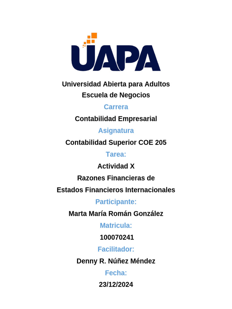 Contabilidad Superior Actv. 10 | PDF | Compartir (Finanzas) | Hoja de balance